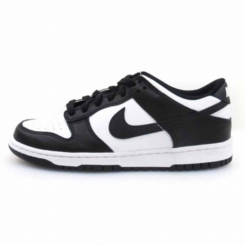 【中古】未使用品 ナイキ NIKE タグ付き DUNK LOW GS スニーカー ダンク ロー GS パンダ CW1590-100 24cm ■GY51