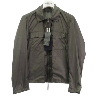 【中古】未使用品 THE JACK LEATHERS タグ付き ナイロンジャケット ブルゾン グレー系 48 L位 ■GH メンズ