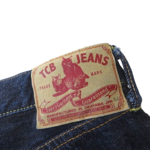 【中古】TCBジーンズ TCB JEANS 50's jeans 13.5oz デニムパンツ ジーンズ ボタンフライ セルビッジ インディゴ 34  メンズ