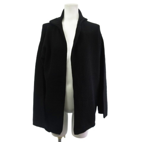 【中古】ヨウジヤマモトノアール YOHJI YAMAMOTO NOIR カーディガン ロング 長袖 黒 ブラック 3  レディース