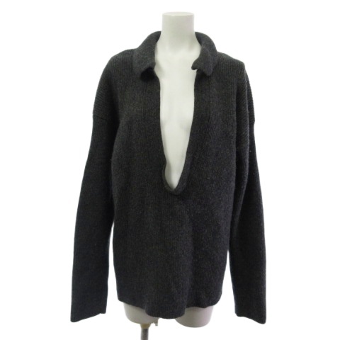 【中古】トゥデイフル TODAYFUL Soft Skipper Knit ニット スキッパー プルオーバー チャコールグレー F レディース