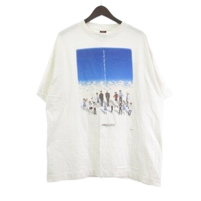 【中古】セントマイケル SAINTMICHAEL × GEEKS RULE 25SS シン・エヴァンゲリオン Tシャツ カットソー ホワイト L