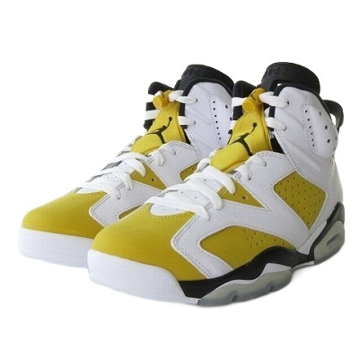 【中古】未使用品 ナイキ NIKE 新品同様 CT8529-170 エアジョーダン6 レトロ AIR JORDAN 6 RETRO イエロー 26.5cm