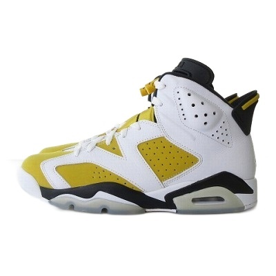 【中古】未使用品 ナイキ NIKE 新品同様 CT8529-170 エアジョーダン6 レトロ AIR JORDAN 6 RETRO イエロー 26.5cm