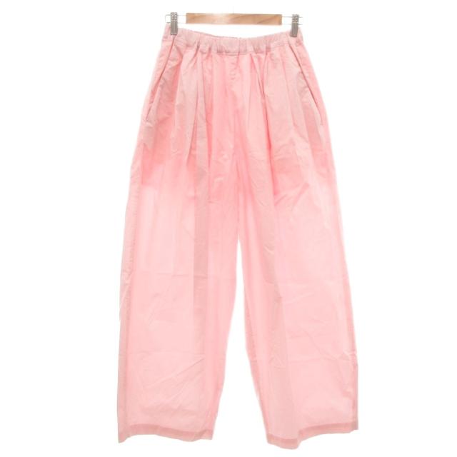 【中古】未使用品 バンヤードストーム BARNYARDSTORM タグ付き タックイージーパンツ ワイドパンツ 1 ピンク /YJ