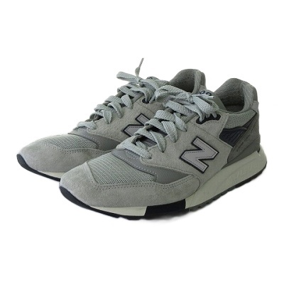 【中古】ニューバランス NEW BALANCE × ダブルタップス WTAPS 美品 U998WT スニーカー グレー 27cm メンズ