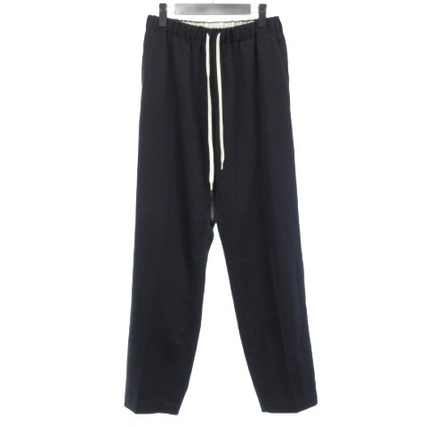 【中古】エムエムシックス メゾンマルジェラ MM6 Maison Margiela 23SS 美品 イージーパンツ スラックス ネイビー 38
