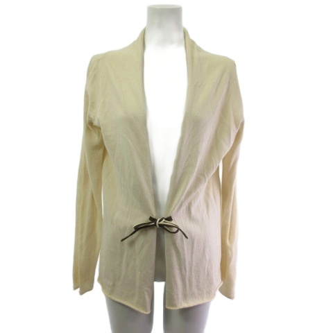 【中古】ヘルノ HERNO トッパーカーディガン 長袖 コットン アイボリー 42  レディース