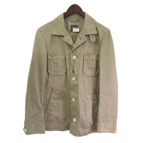 【中古】ダーバン DURBAN ジャケット コットン リネン ベージュ S メンズ