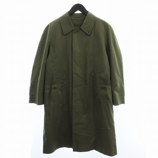 【中古】バーバリーズ ヴィンテージ ステンカラーコート ミドル丈 ライナー付 国内正規 ベージュ 160 メンズ