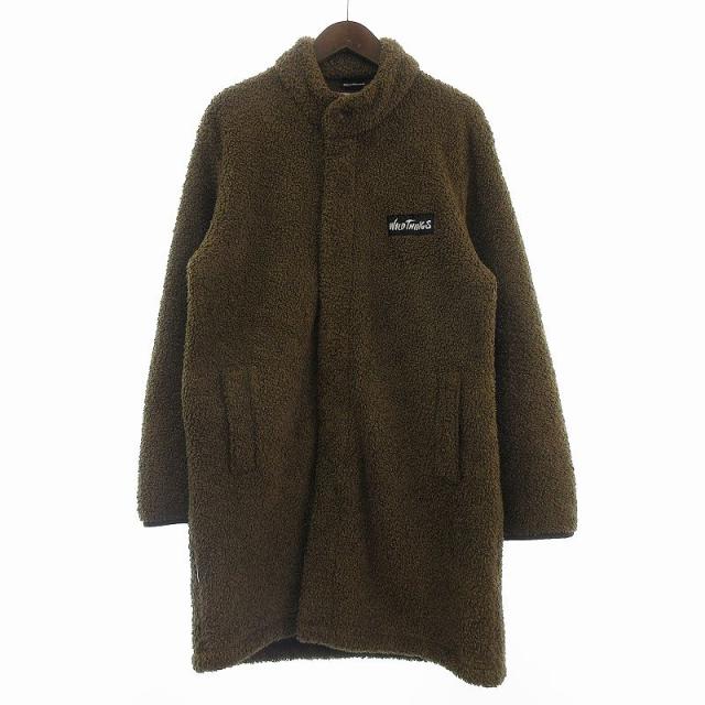 【中古】ワイルドシングス WILDTHINGS Mt Design3776 ポーラテックボアコート ジップアップ スタンドカラー 40 茶
