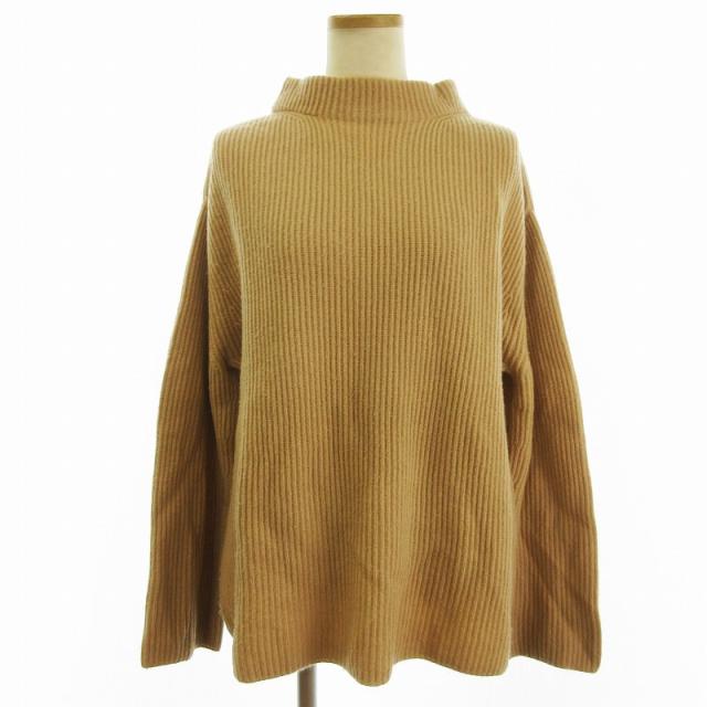 【中古】ドゥロワー Drawer アゼ ハイネック  ニット セーター カシミヤ混 6513-105-0741 ベージュ系 1 レディース