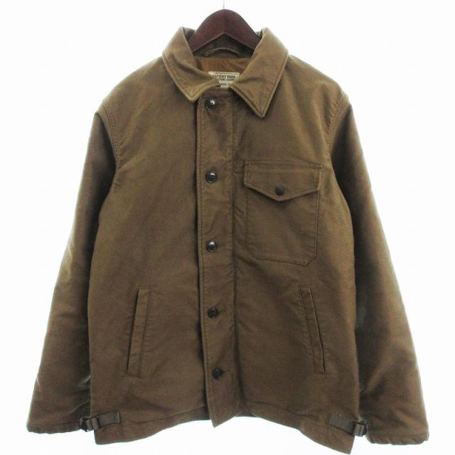 【中古】コリンボ COLIMBO デッキジャケット ブルゾン フルジップ 8415-754-5639 コットン 緑 オリーブ L メンズ