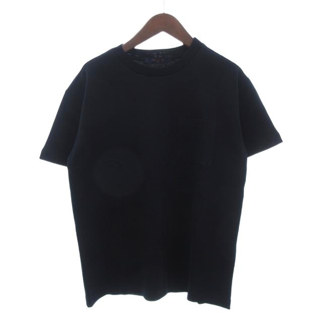 【中古】未使用品 ルイヴィトン タグ付き 24SS ピケコットン Tシャツ シャドーモノグラム ダークネイビー S ☆AA★