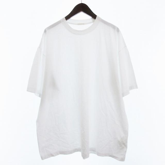 【中古】コモリ COMOLI 25SS コットンジャージ Tシャツ カットソー B01-05010 無地 白 ホワイト 5 メンズ