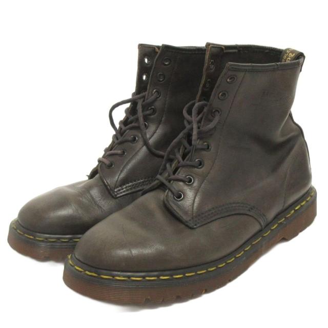 【中古】ドクターマーチン DR.MARTENS 8ホールブーツ レースアップ レザー 焦げ茶 ダークブラウン メンズ