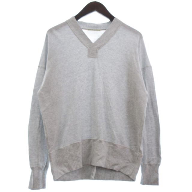 【中古】オールドホームステッダー 美品 Extra Cotton Fleece ニットソー カットソー 長袖 コットン グレー 42