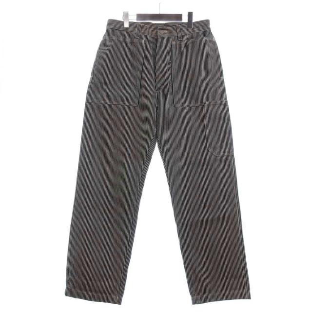 【中古】ササフラス T.P.LANDSCAPER PANTS 8oz INDIGO HICKORY ヒッコリーデニム パンツ ジーンズ 紺 白 M