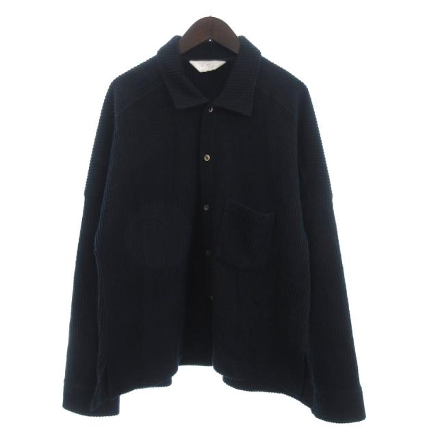 【中古】アンセルム ANCELLM カットストライプシャツ 長袖 ANC-CT95 紺ネイビー 2 メンズ