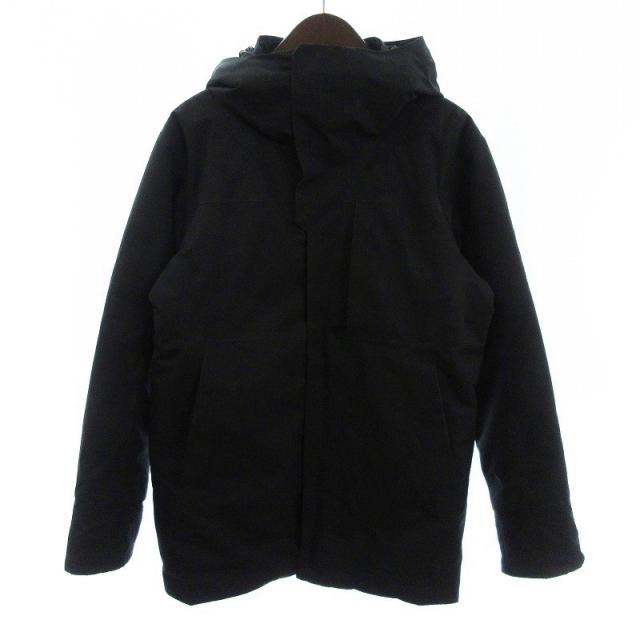 【中古】アークテリクス ARC'TERYX THERME PARKA ダウンコート ジップアップ ミドル丈 フード 12888 黒 ブラック XS