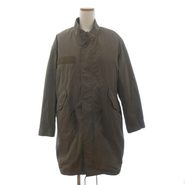 【中古】フレームワークモッズコート フィールドパーカー 21-020-220-1000-3-0 ライナー付き 緑系 カーキ