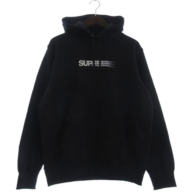 【中古】シュプリーム SUPREME Motion Logo Hooded Sweatshirt パーカー スウェット 長袖 裏起毛 ロゴ 黒 S