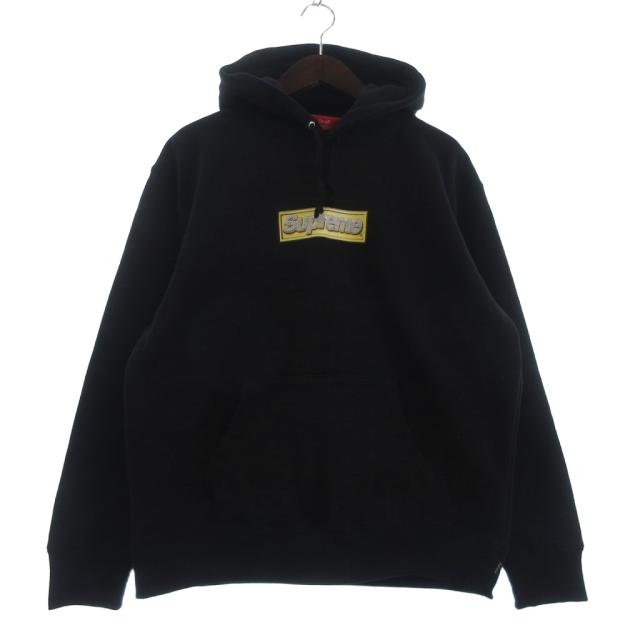 【中古】シュプリーム SUPREME 22SS Bling Box Logo Hooded Sweatshirt パーカー スウェット 長袖 裏起毛 ロゴ 黒 S