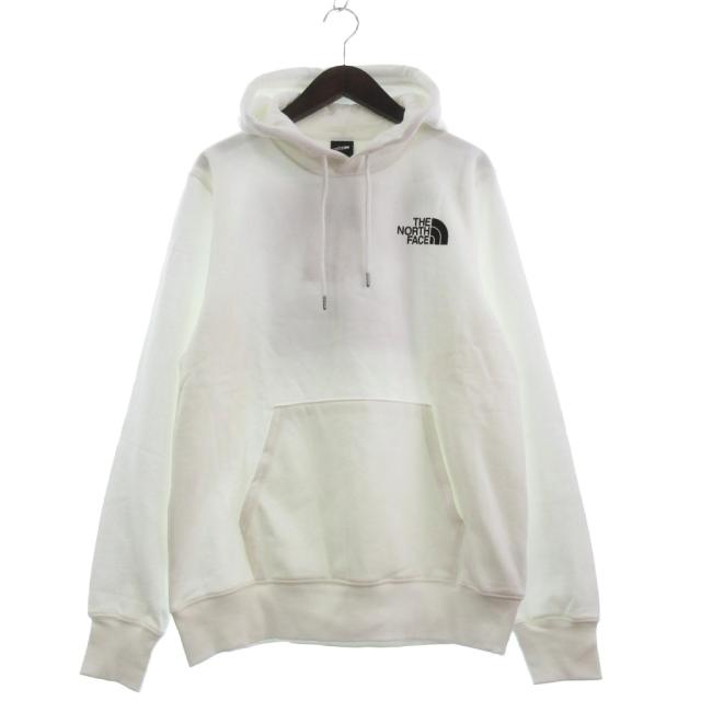【中古】未使用品 ザノースフェイス M BOX NSE PO HDIE パーカー スウェット 長袖 裏起毛 ロゴ コットン 白 M