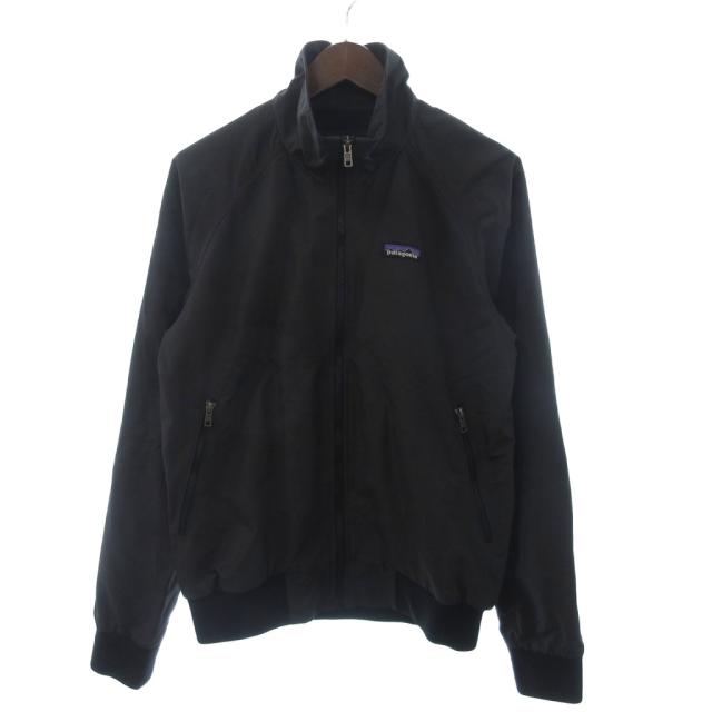 【中古】パタゴニア 美品 BAGGIES JACKET ブルゾン ジップアップ ナイロン ロゴ刺? 28151SP18 ダークグレー