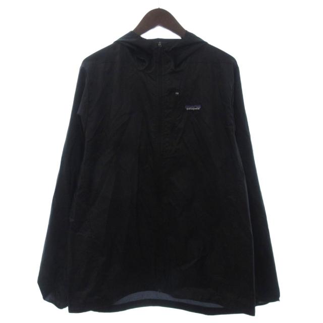 【中古】パタゴニア 23AW Houdini Jacket パーカー ジャケット フーディ フルジップ 24142 ロゴ 黒 L メンズ