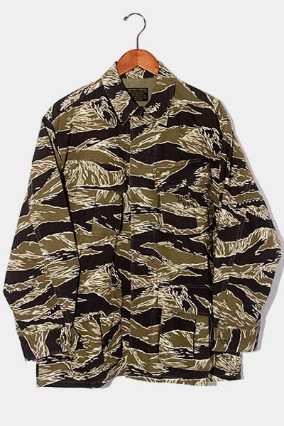 【中古】S 未使用品 21AW WACKO MARIA ワコマリア タイガーカモ ファティーグジャケット OLIVE オリーブ/■In2 メンズ