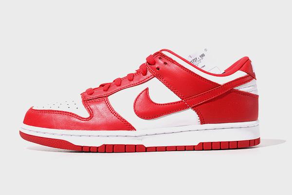【中古】27cm 未使用品 NIKE ナイキ DUNK LOW SP 'White and University Red' ダンク ロー US9 CU1727-100/● メンズ