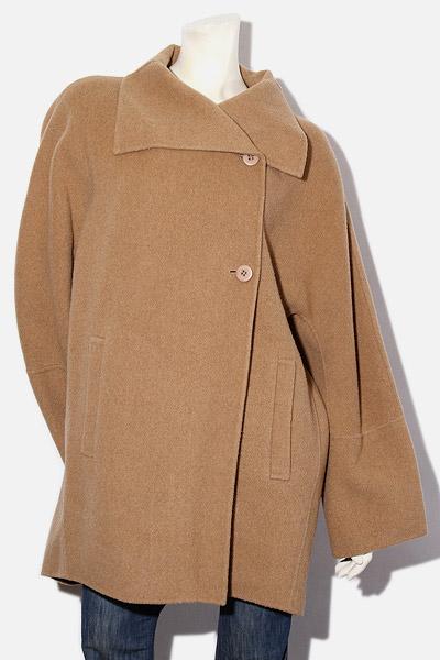 【中古】2023AW HIROKO KOSHINO ヒロココシノMANTECOサスティナブルウールリバーミドルコート 40 RHJAS-39900 /◆☆