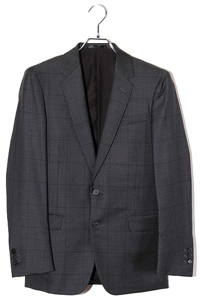 【中古】TOMORROWLAND トゥモローランド ゼニア チェック 2B シングルスーツ セットアップ グレー /◆ メンズ