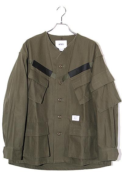 【中古】未使用品 24SS WTAPS SIZE:2 SCOUT 01/LS/COTTON.TWILL.03 OLIVE DRAB オリーブ 241WVDT-SHM03 /● メンズ