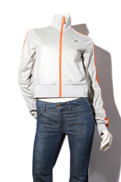 【中古】DIESEL monogram track jacket モノグラム トラック ジャケット S beige ベージュ A08273 /◆ レディース