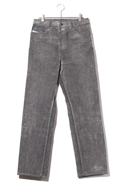 【中古】DIESEL ディーゼル 1955 09D02 ストレート デニムパンツ W28 GREY グレー /● メンズ