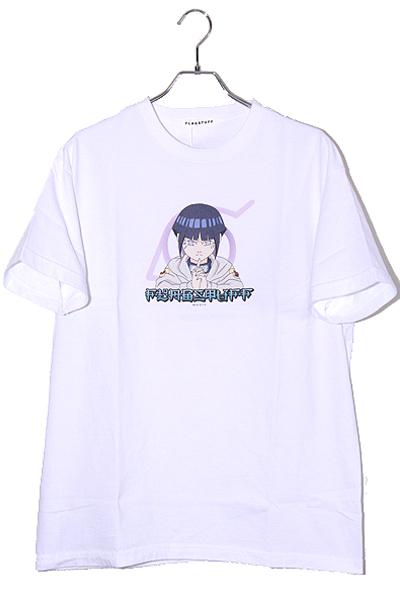 【中古】XL 未使用品 2025SS フラグスタフ HINATA S/S TEE ヒナタ プリント 半袖Tシャツ ホワイト 25SS-FSxNARUTO-06