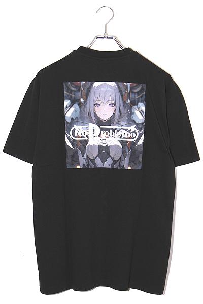 【中古】L 未使用品 2025SS No Problemo ノープレブレモ NO LIMITS SS TEE プリント 半袖Tシャツ ブラック NP60006-03