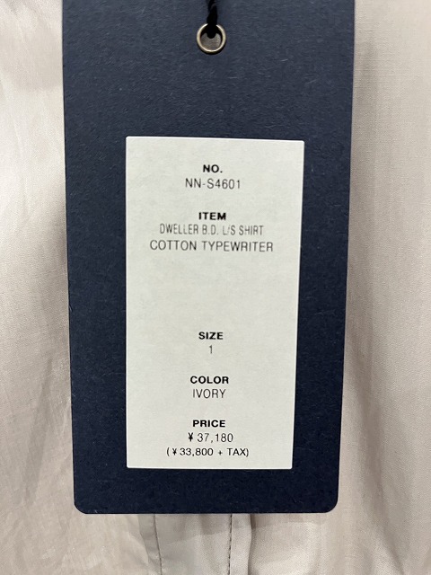 中古】1 未使用品 2025SS nonnative ノンネイティブ DWELLER B.D. L/S