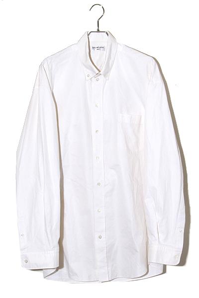 【中古】BALENCIAGA バレンシアガ Back Slit Shirt バックスリットシャツ 長袖シャツ 2 アイボリー 681683 TYB18