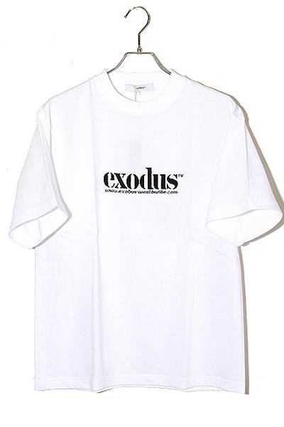【中古】M 未使用品 exodus エクソダス worldwide Tee ワールドワイドTシャツ カットソー WHITE ホワイト