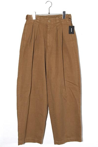 【中古】30 未使用品 MINEDENIM E.Wide Chino TRS ワイド チノ トラウザーズ パンツ beige ベージュ 2502-7003