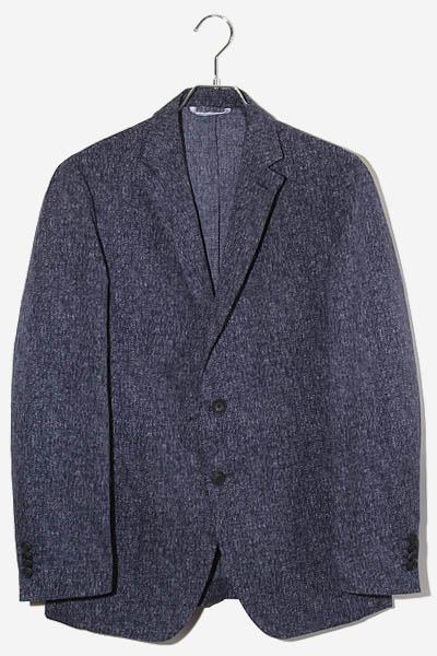 【中古】HUGO BOSS ヒューゴボス ポリエステル 2B テーラードジャケット 46 BLUE ブルー 50433717 /◆ メンズ