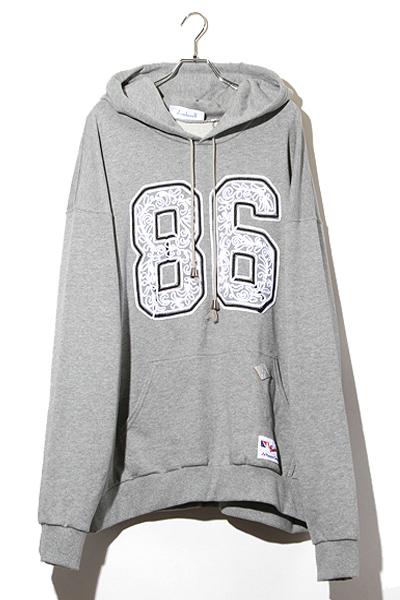 【中古】2024SS 未使用品 コンダクター パッションデザイア コード刺繍 ナンバリング スウェットパーカー 4 Grey
