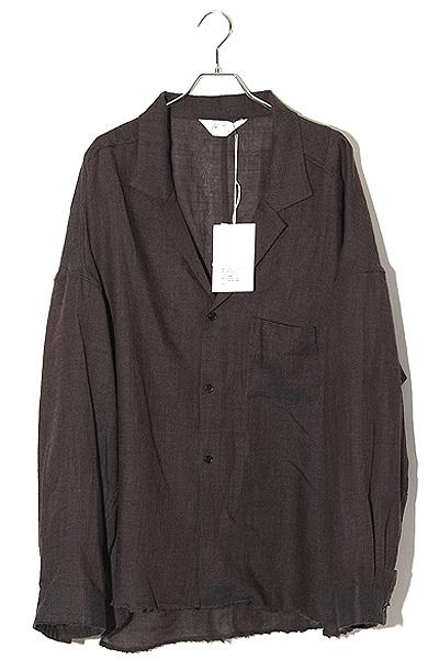 【中古】未使用品 2025AW ANCELLM アンセルム WOOL KERSEY TAILORED SHIRT テーラードシャツ ANC-SH73-B