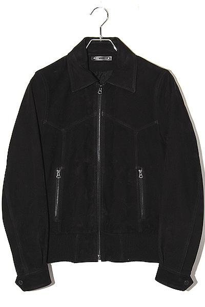 【中古】MINEDENIM マインデニム Calf Nubuck Zipup Rib BZ カーフ ヌバック ジップアップ ブルゾン 2001-8001-99-012