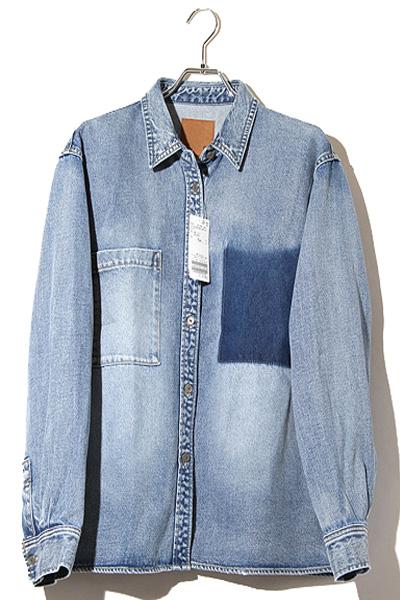 【中古】2025FW 未使用品 Spick&Span 5 1/2 SOFT DENIM SHIRT ソフトデニムシャツ FREE INDIGO インディゴ