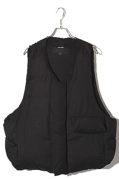 【中古】entire studio エンタイアスタジオ PILLOWVEST ダウンベスト L BLACK ブラック ES2106 PO022 /● メンズ