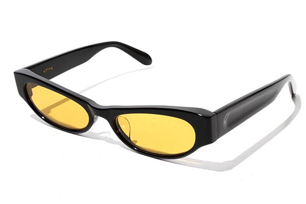 【中古】A.D.S.R. エーディーエスアール ELLEN 01 (b) サングラス アイウェア 眼鏡 Shiny Black / Mustard